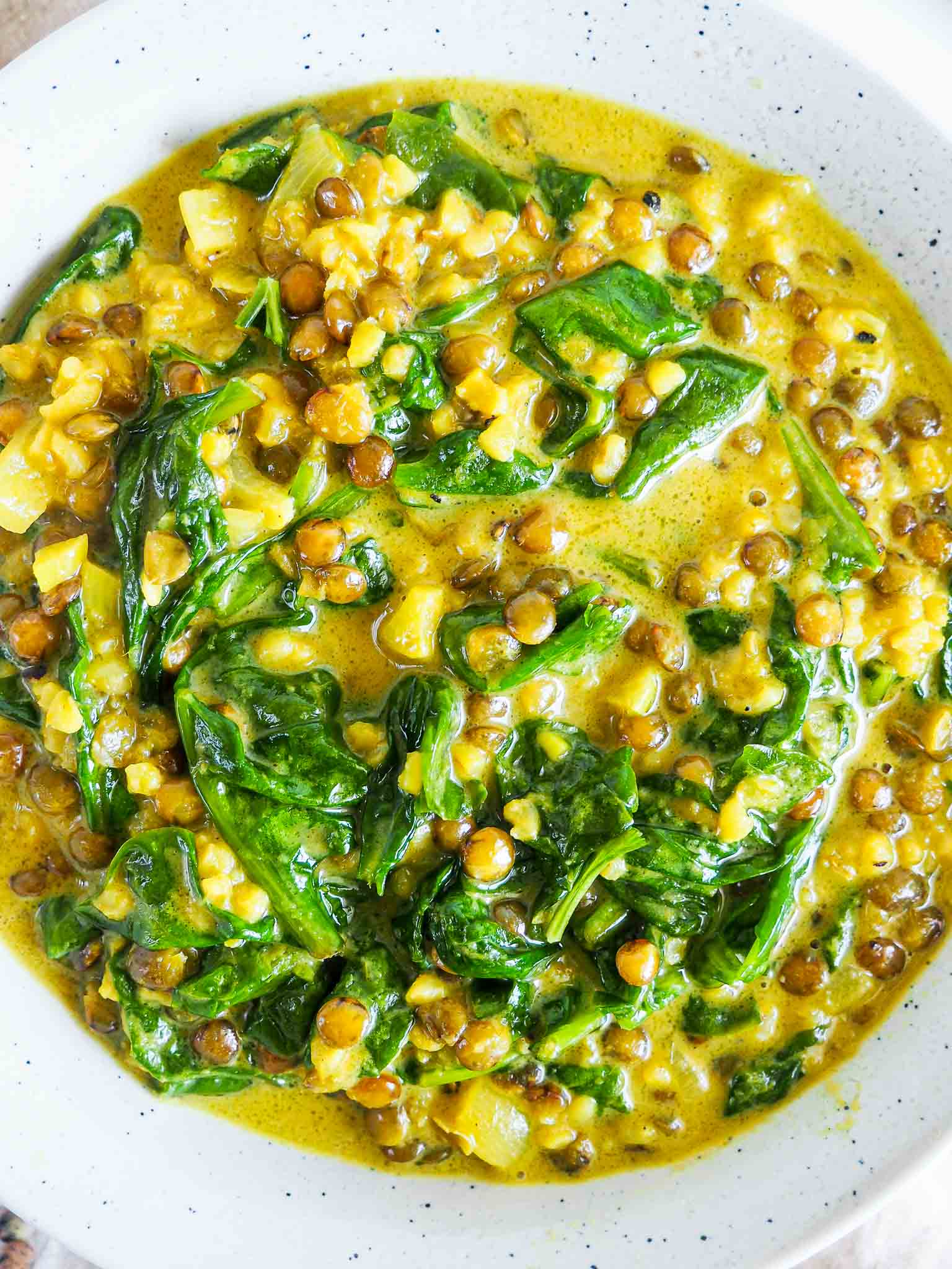 Vegetarisk linseret med grønne linser - nem og sund